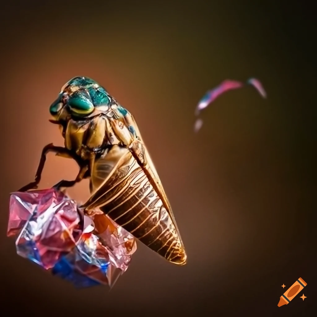 Cicada candy bar with wrapper on Craiyon