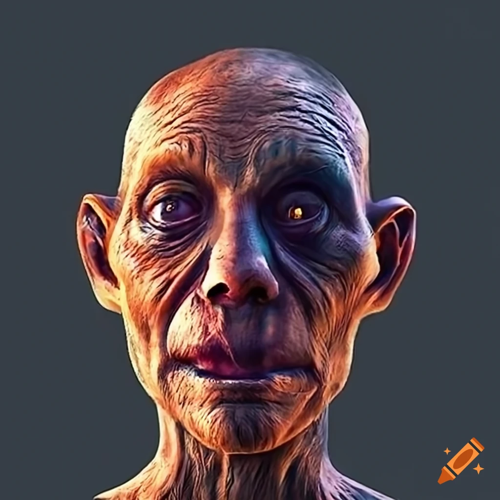 Human and bear faces side by side for comparison on Craiyon