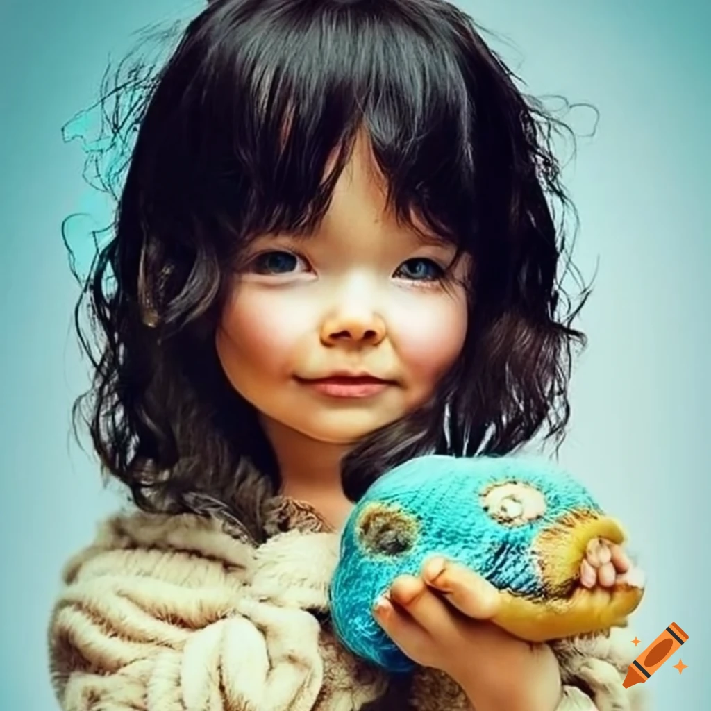 Cute and adorable child resembling bjork on Craiyon