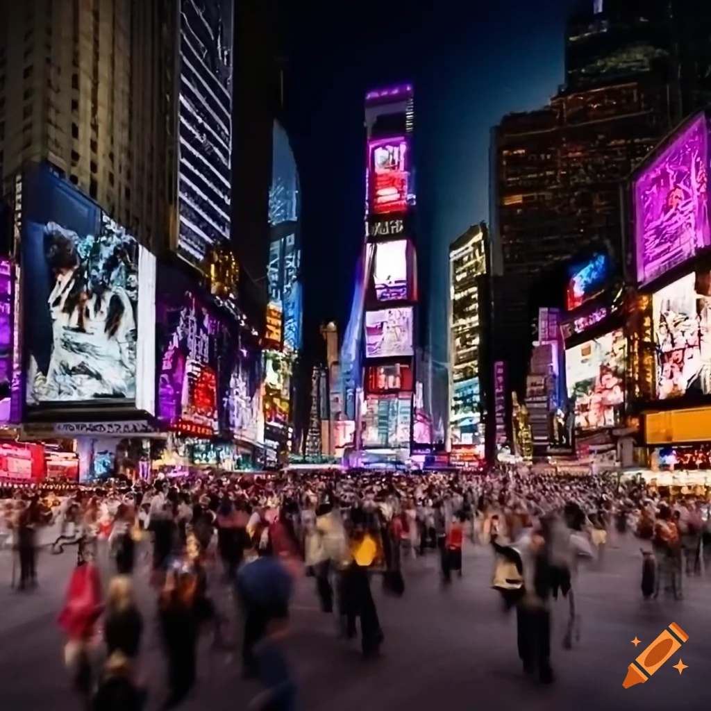 Times square photo on Craiyon
