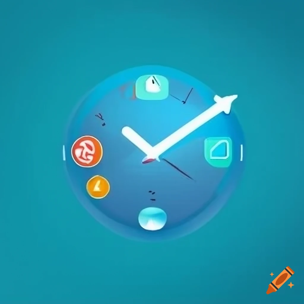 Logo design for time management and ticketing app on Craiyon