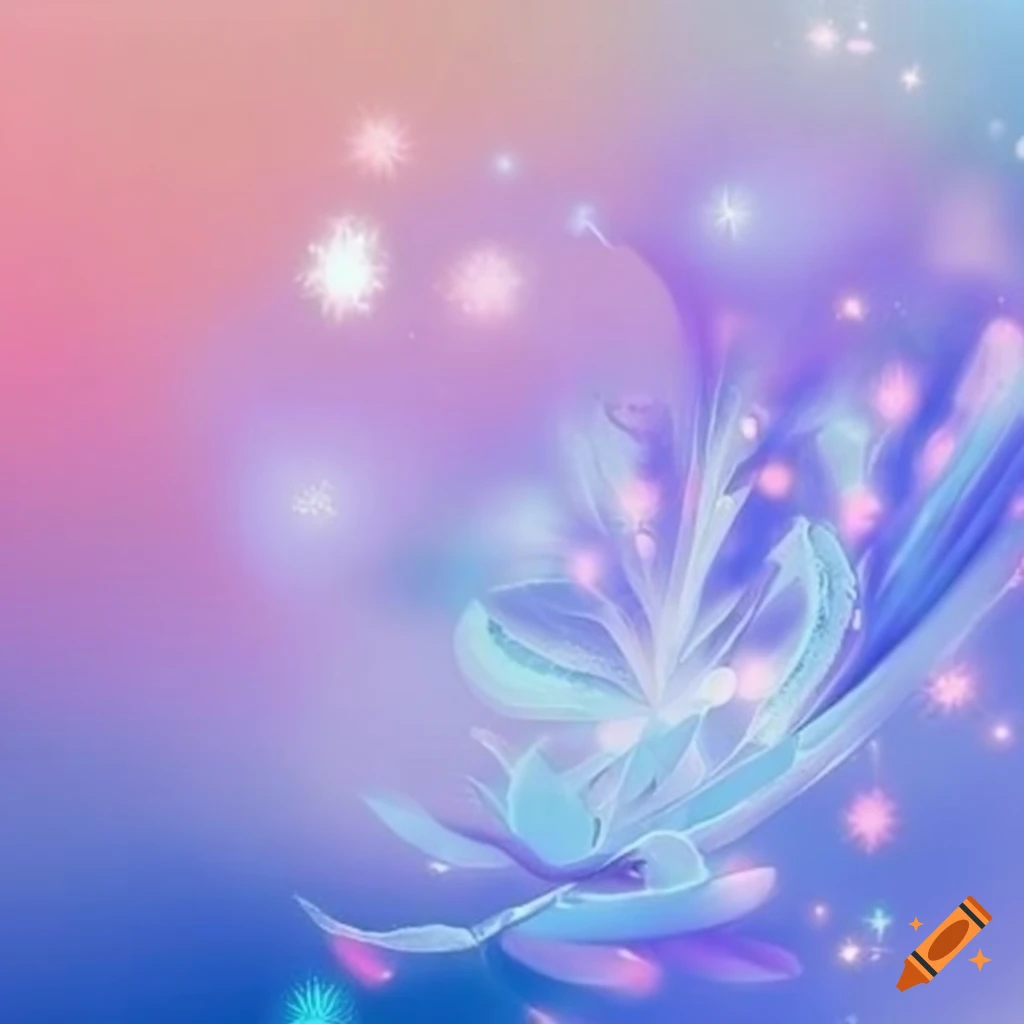 Beautiful elegant design with glitter, flowers, and magical gate in ...