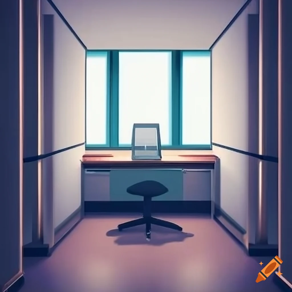 Small empty office on Craiyon