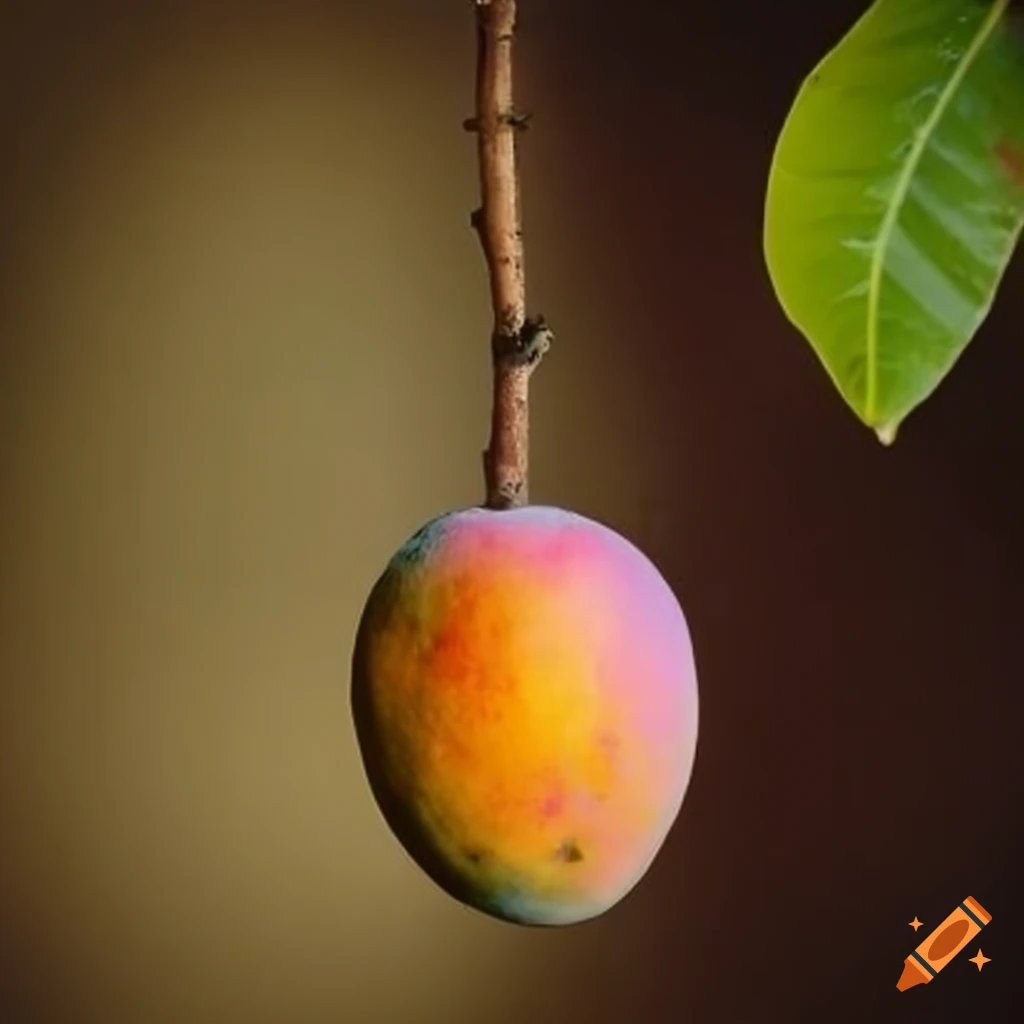 Mango welcoming the new mango season on a greeting card on Craiyon