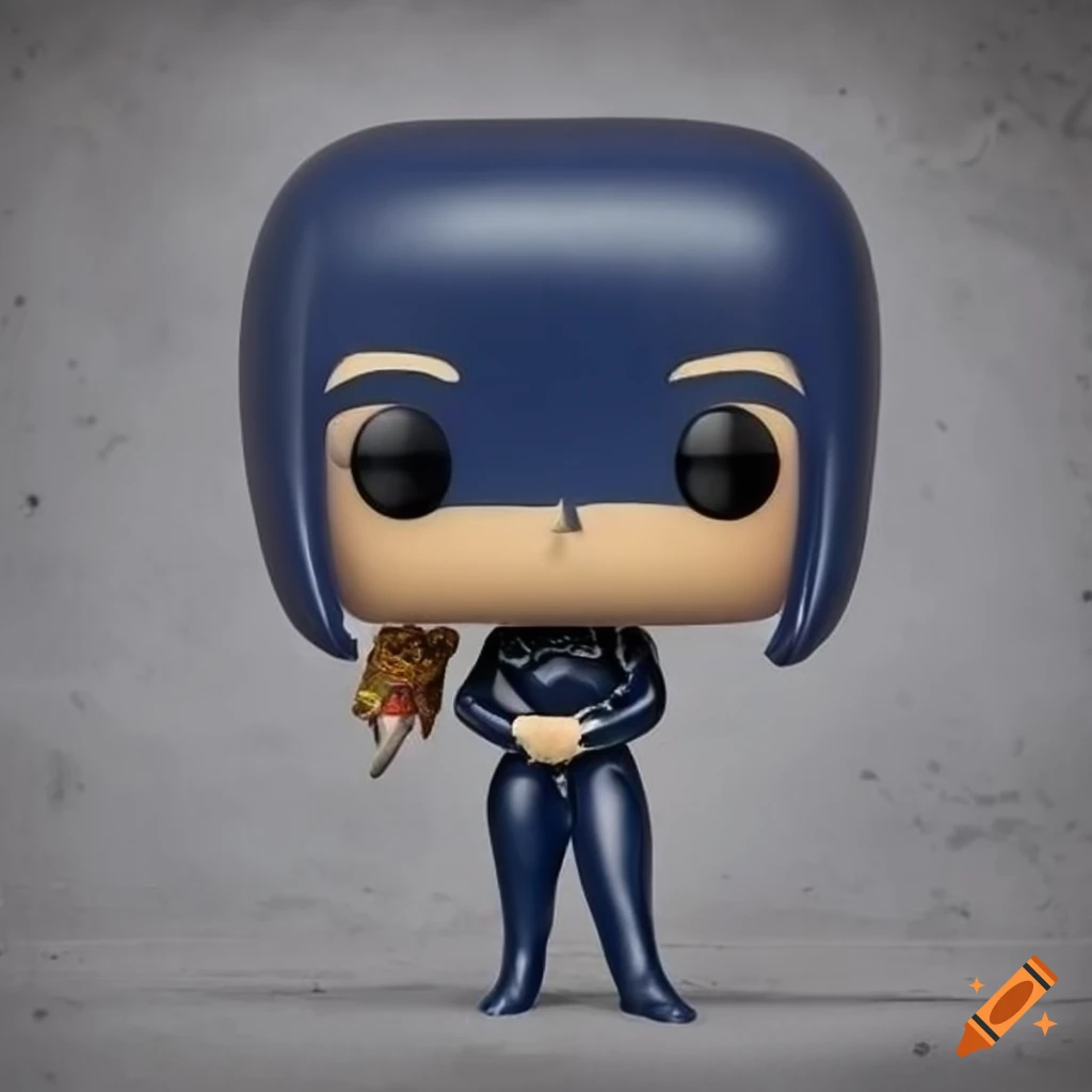 Funko pop humanoid female figurine in stylish latex outfit on Craiyon