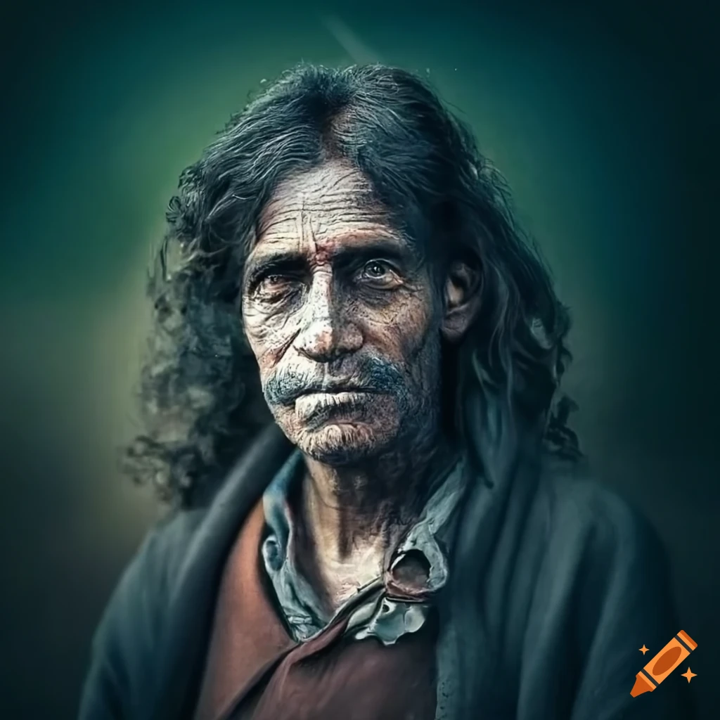 Portrait of a young beggar from 19th century england on Craiyon