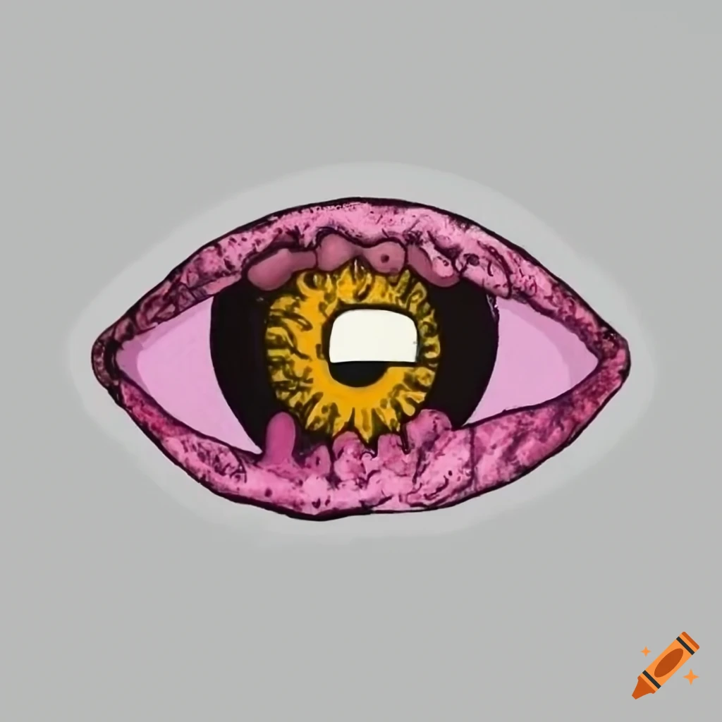 Eyeball mouth surreal art on Craiyon