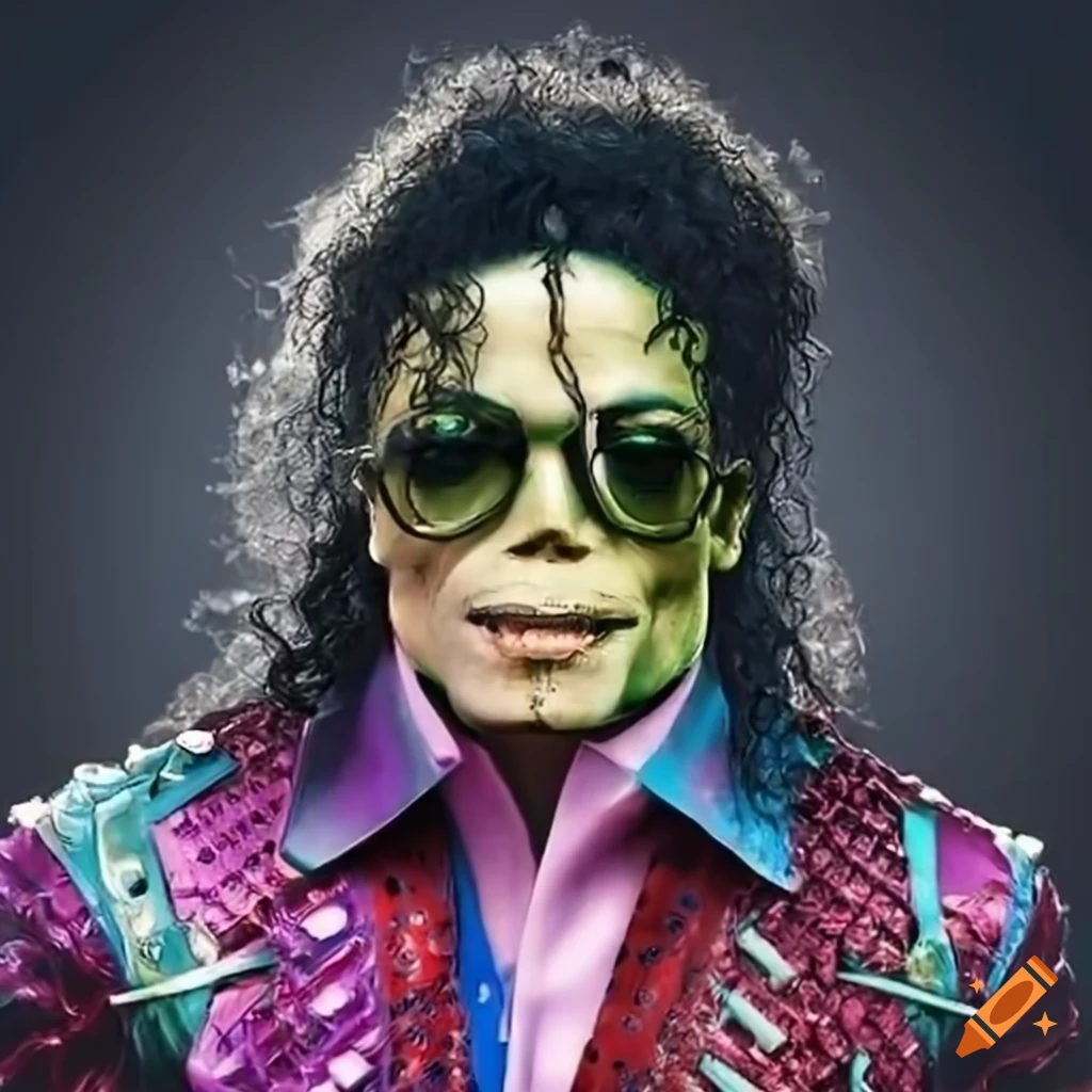 Michael jackson portrayed as the hulk on Craiyon