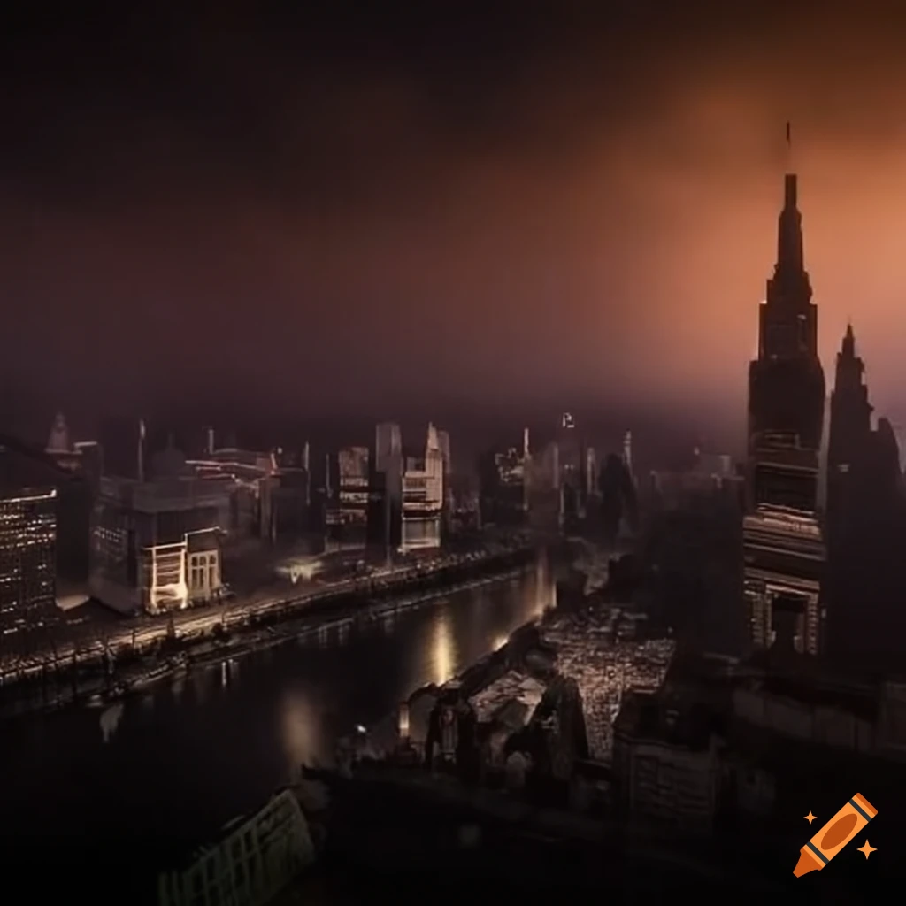 City of pandæmonium on Craiyon