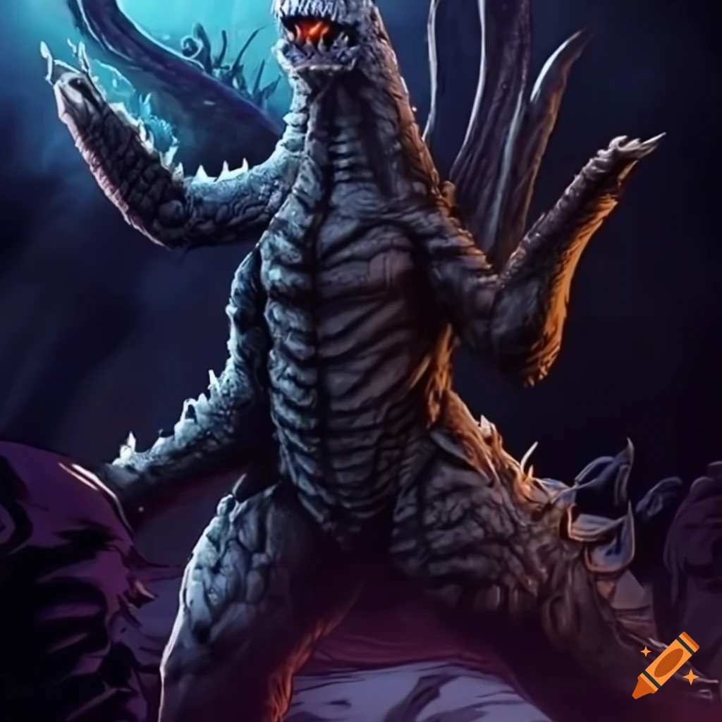 November reimagined as a kaiju creature on Craiyon