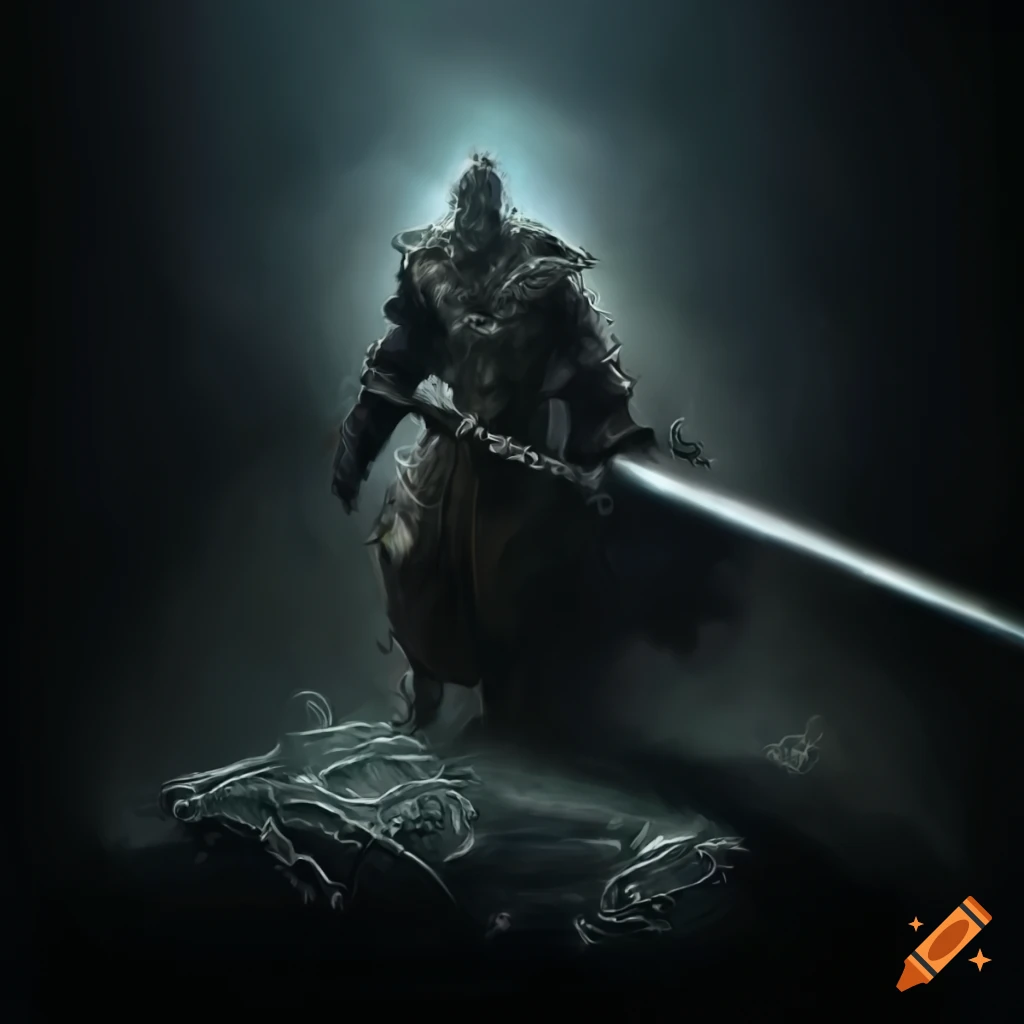 Fallen warrior depicted in a square picture on Craiyon