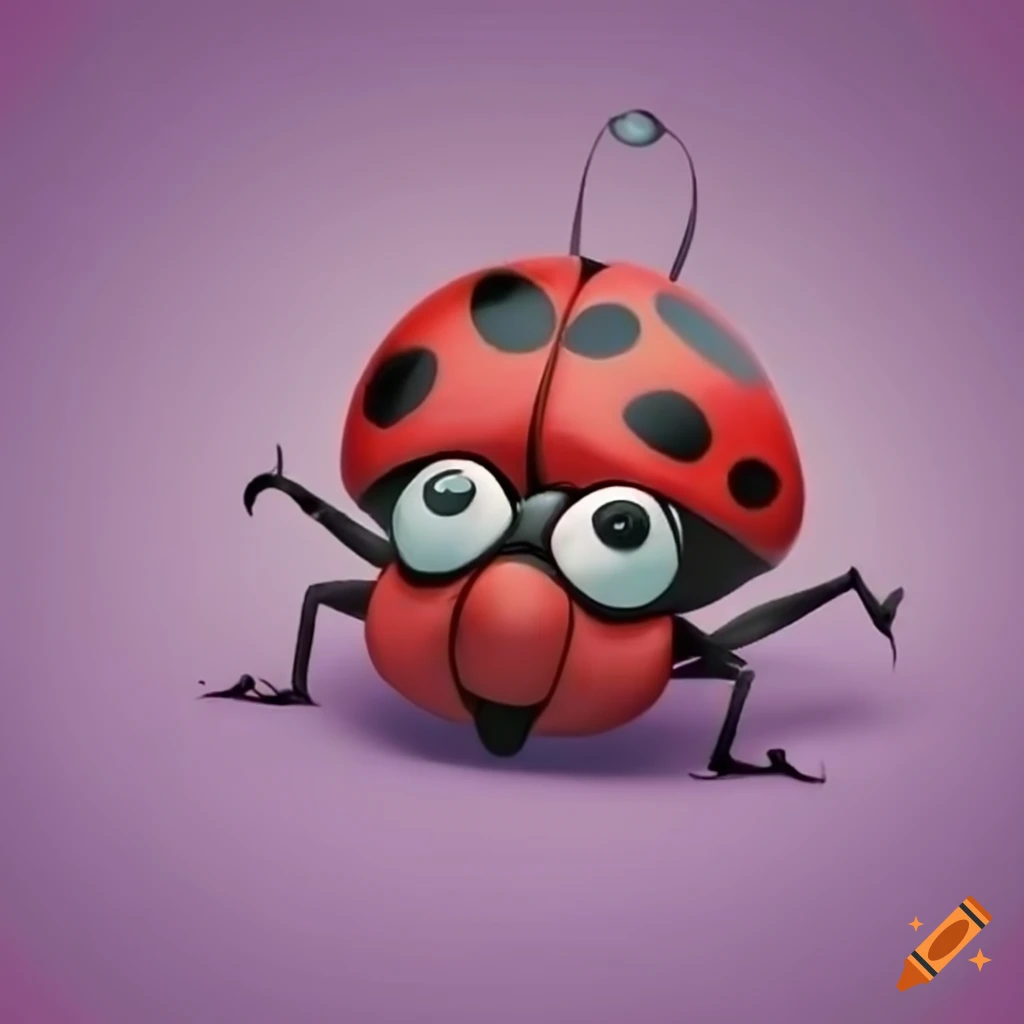 Une coccinelle - cartoon on Craiyon