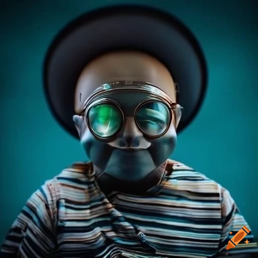 Urho kekkonen depicted in futuristic settings on Craiyon