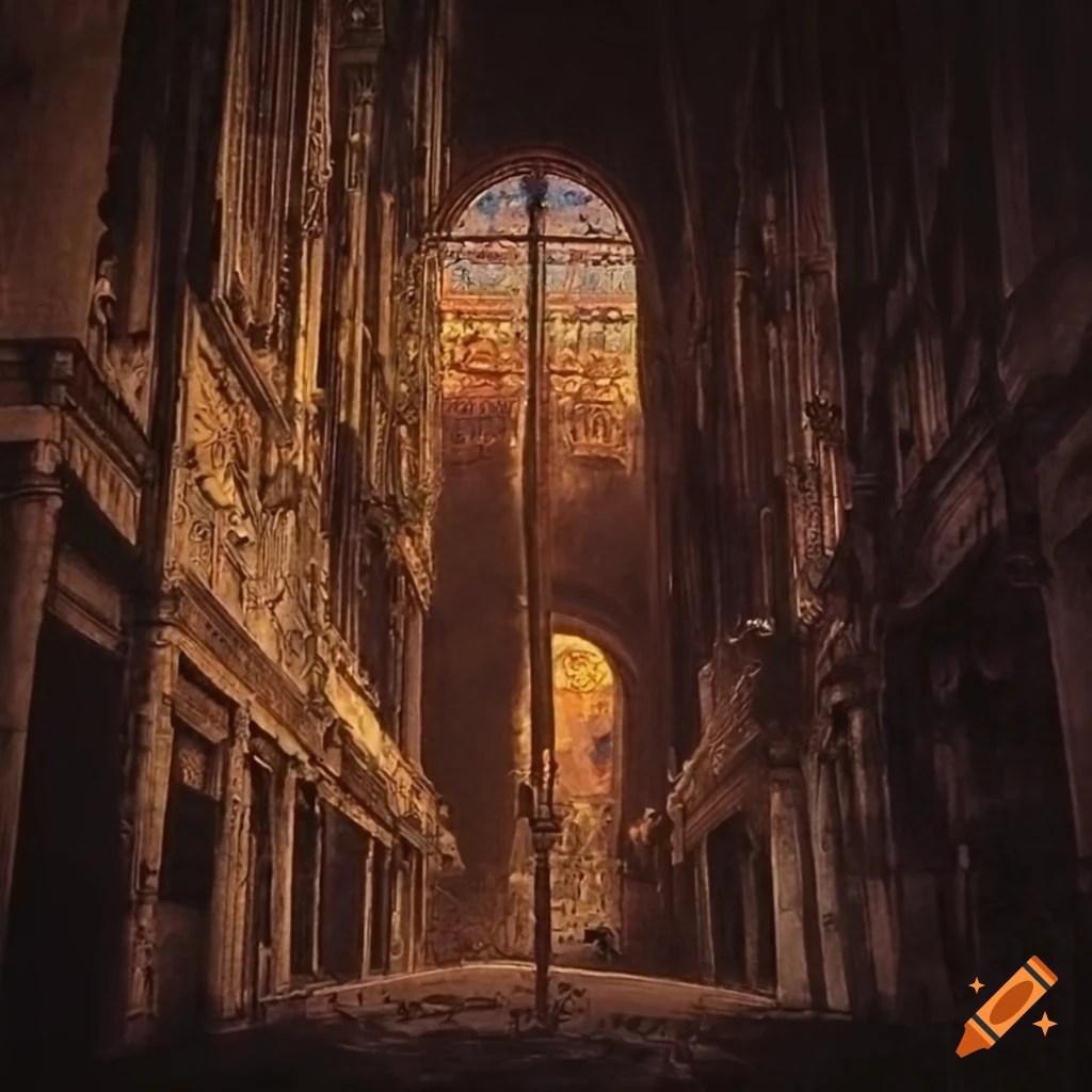 City of pandæmonium inspired by paradise lost on Craiyon