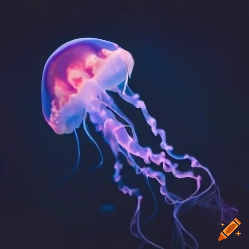 Sad jellyfish on Craiyon