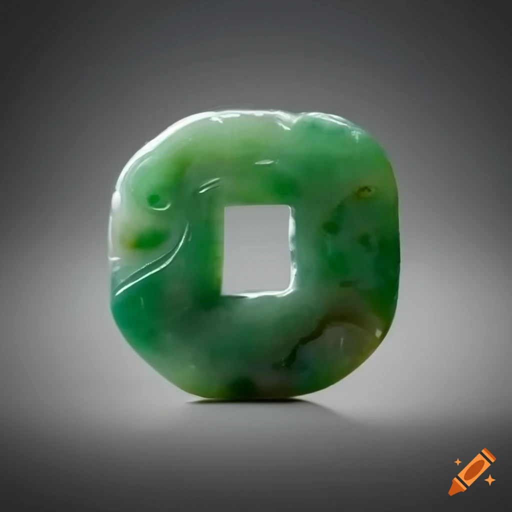 Square jade coin on Craiyon