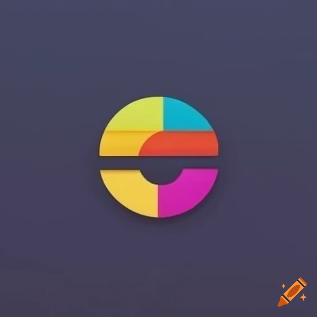 Simple and recognizable logo with contrasting colors, HD on Craiyon