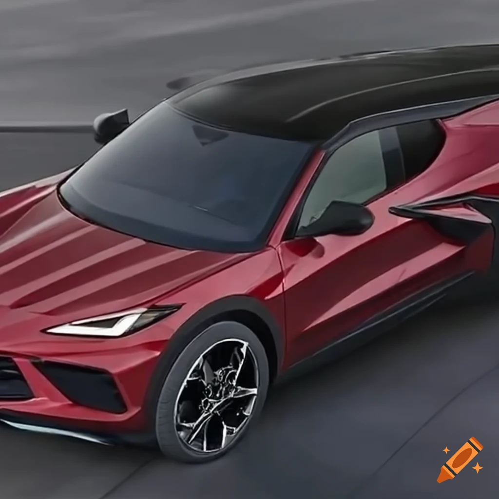 2024 new chevrolet corvette crossover on Craiyon