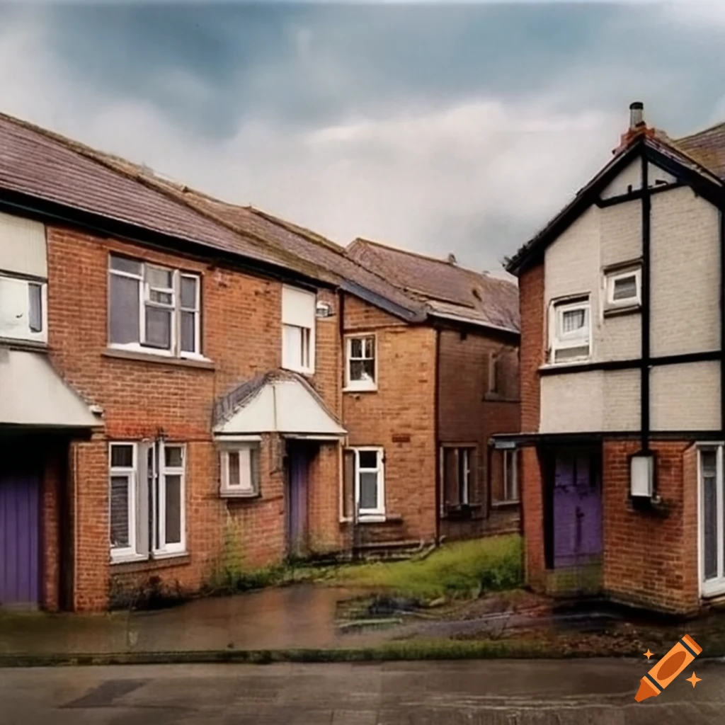 Hyper realistic photo of 90s british housing estate on Craiyon