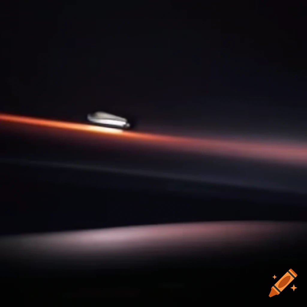 Car traveling at light speed in space on Craiyon