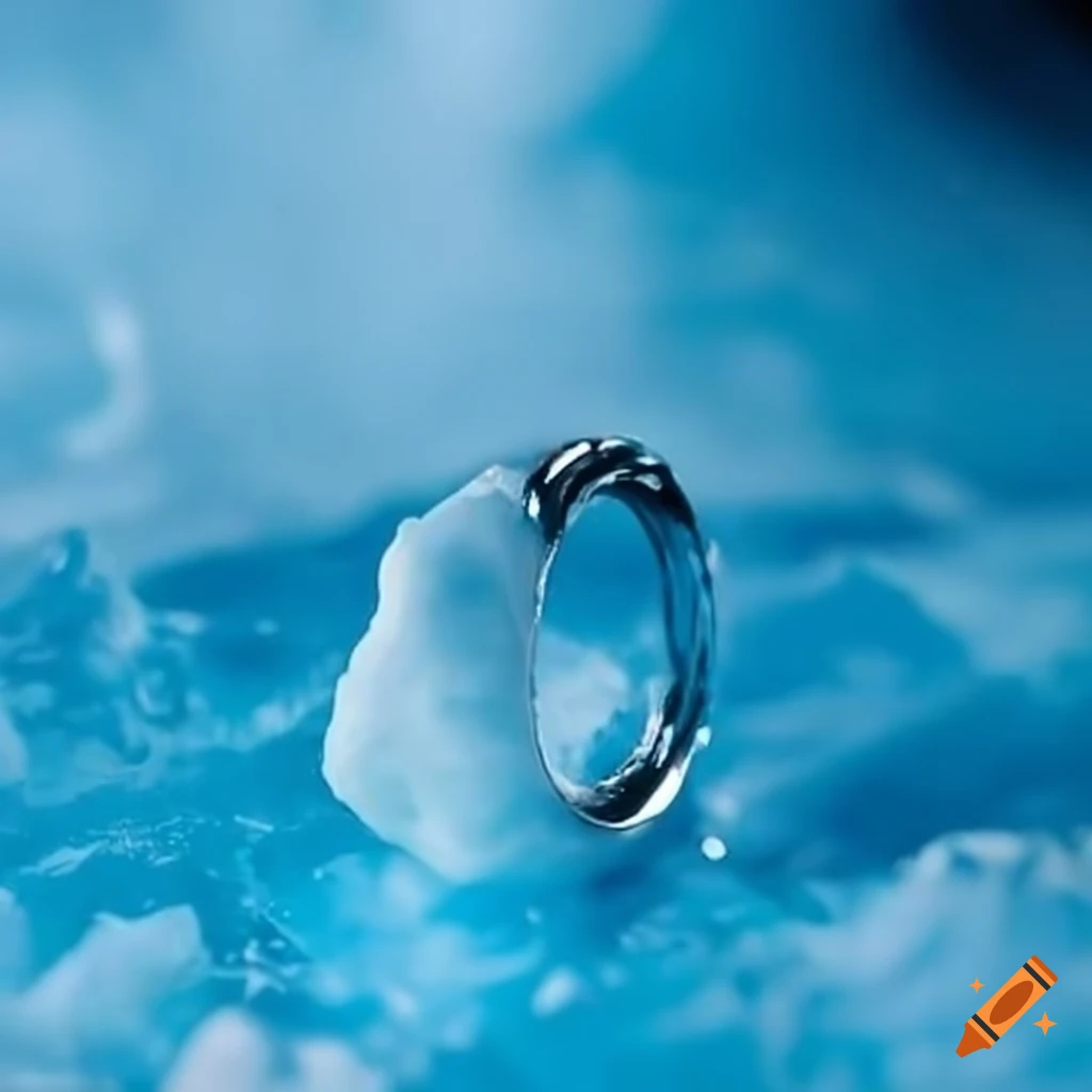Ring made with an iceberg on Craiyon
