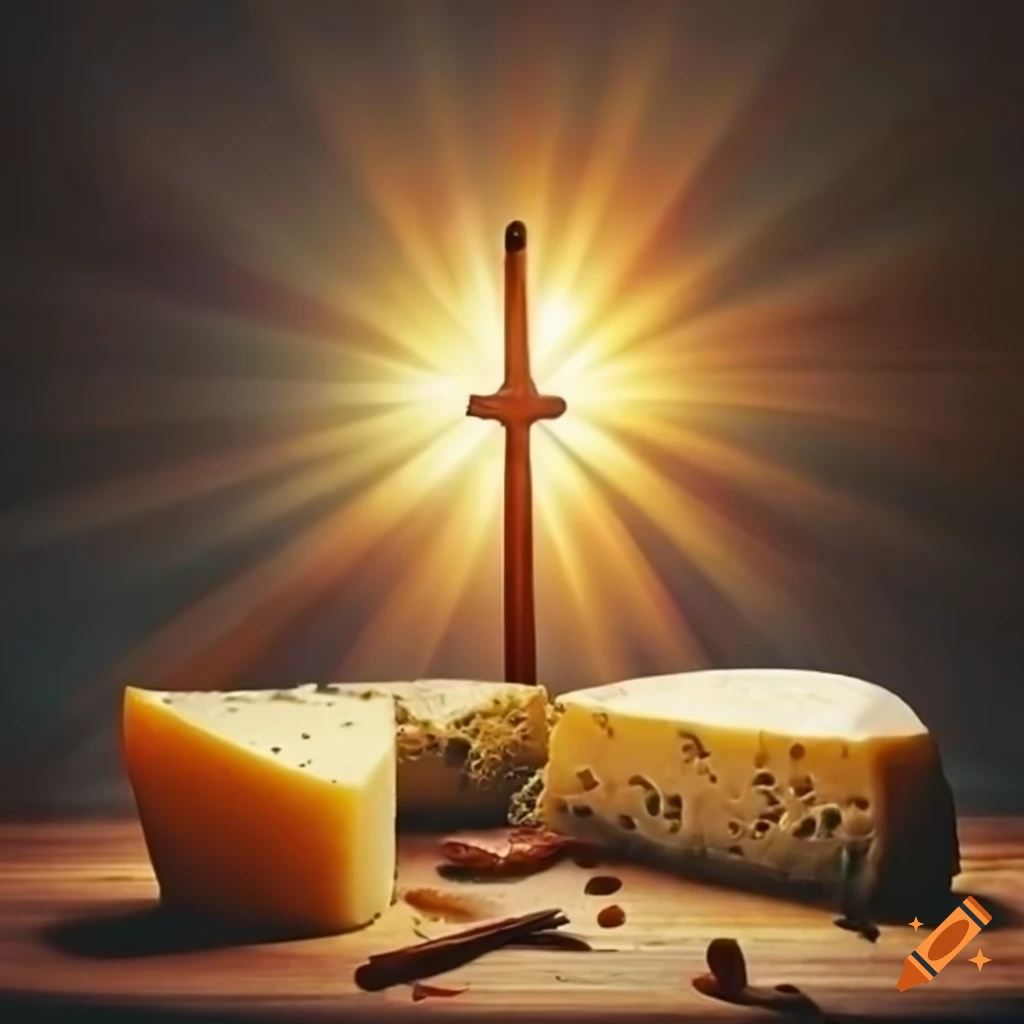 In the sacred art of cheese worship, we find peace on Craiyon