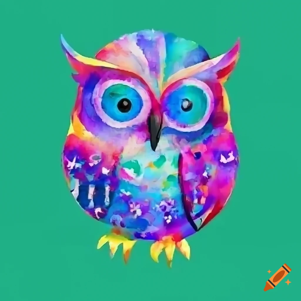 Cute and whimsical 'Yanshuf' logo featuring owls on Craiyon