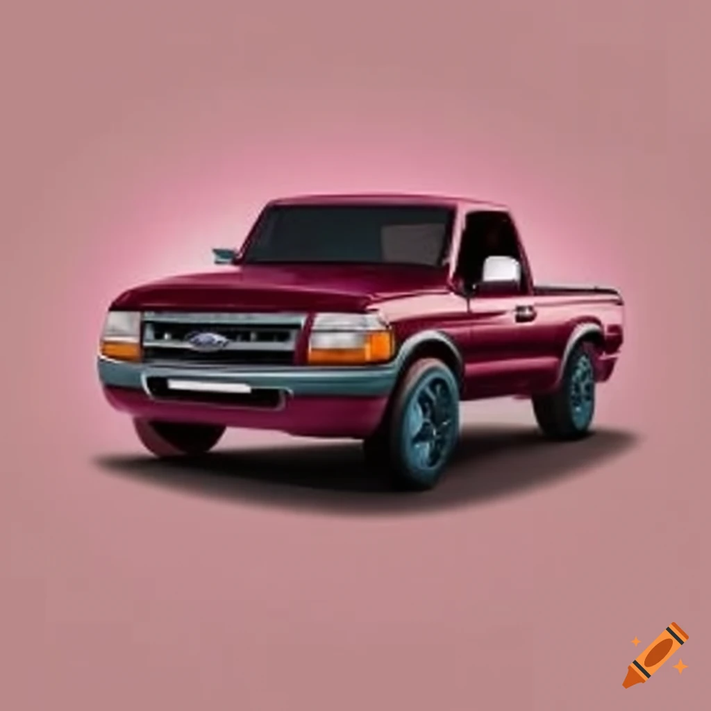 Logo design for transportation business with maroon 1995 ford ranger on ...