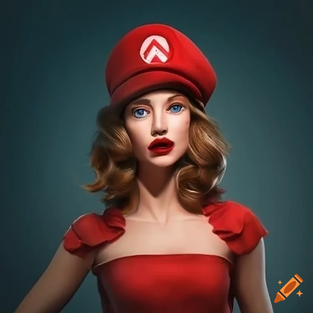 Fashion models in super mario inspired outfits on Craiyon