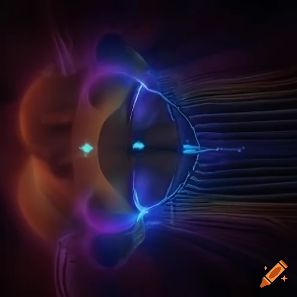 Electron's flight with quantum wings on Craiyon