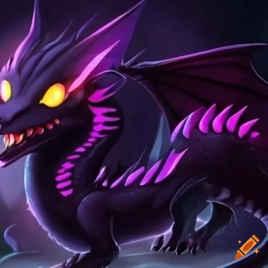 Midnight eclipse dragon depicted as harmless, cute, and silly without ...