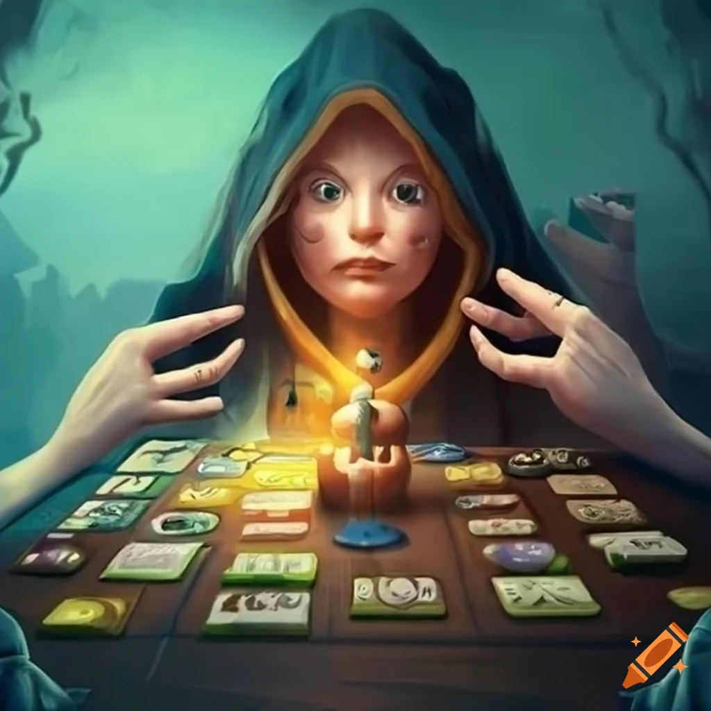 Board game player on Craiyon