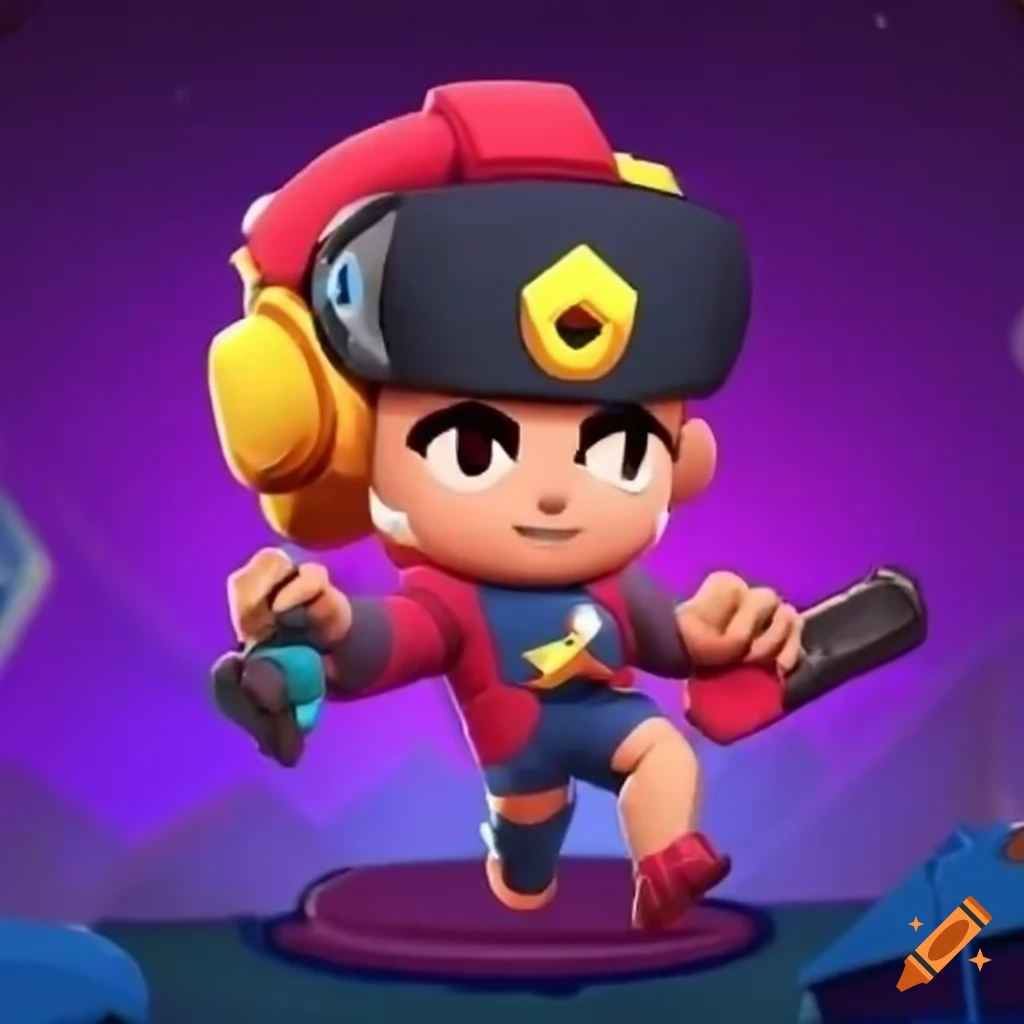 New brawler character in brawl stars game on Craiyon