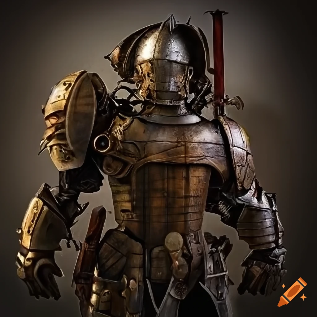 Warforged artificer in medieval armor resembling ABC warrior robot ...