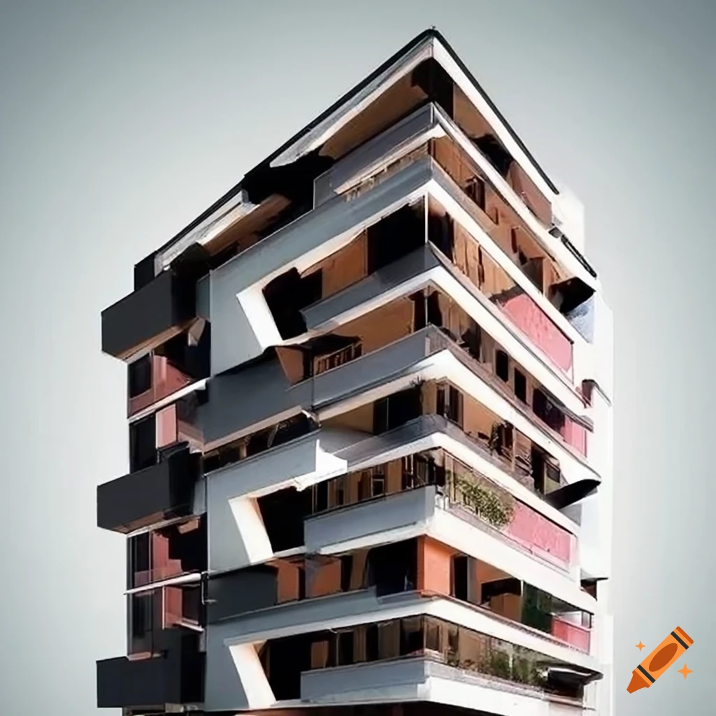 Design of three creative apartment complex facades next to a street on ...