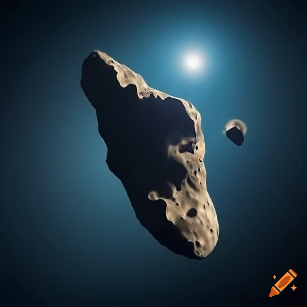Asteroids in space on Craiyon