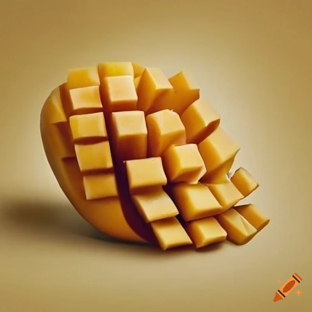 Mango square cubes on Craiyon