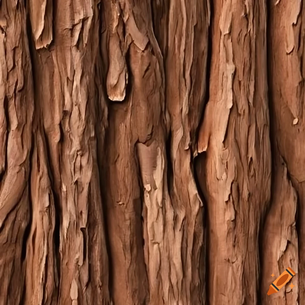 Seamless bark material texture on Craiyon