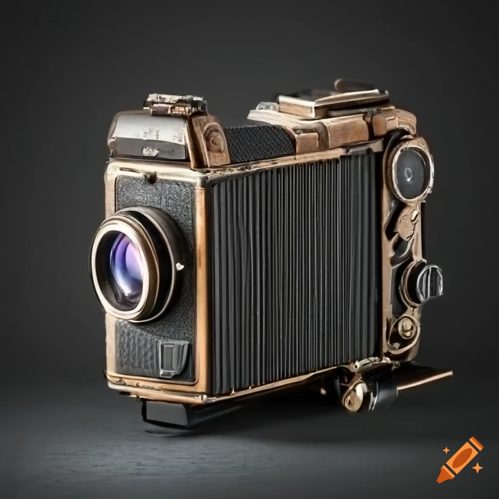 Old large format nikon camera on Craiyon