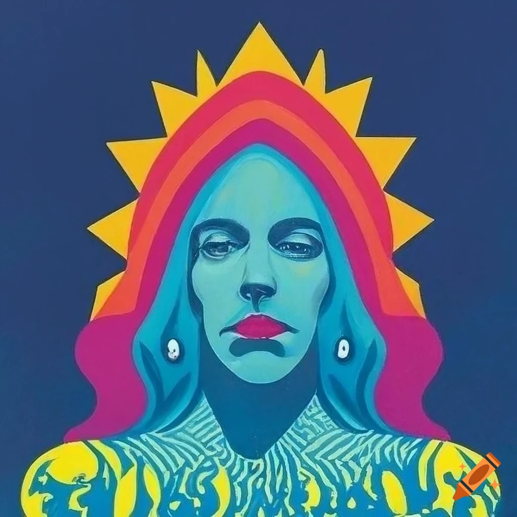 Vintage psychedelic album cover inspired by progressive rock for a ...