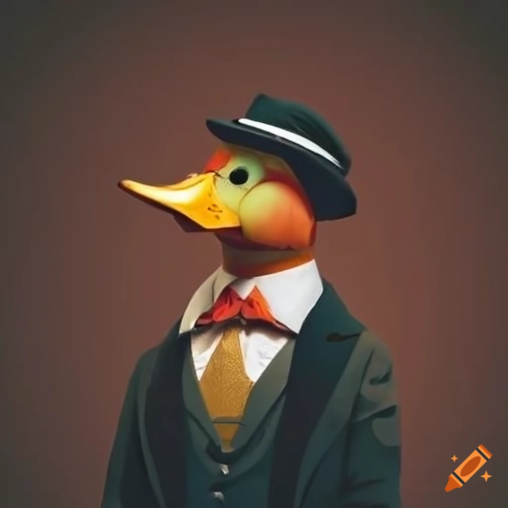 Gentleman duck on Craiyon