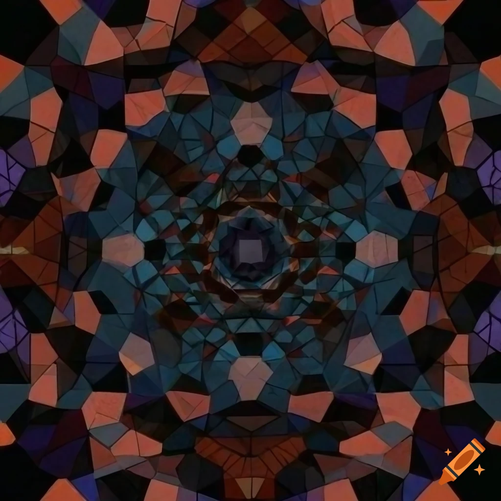 A4 paper sheet tiling design with varying tile shapes on Craiyon