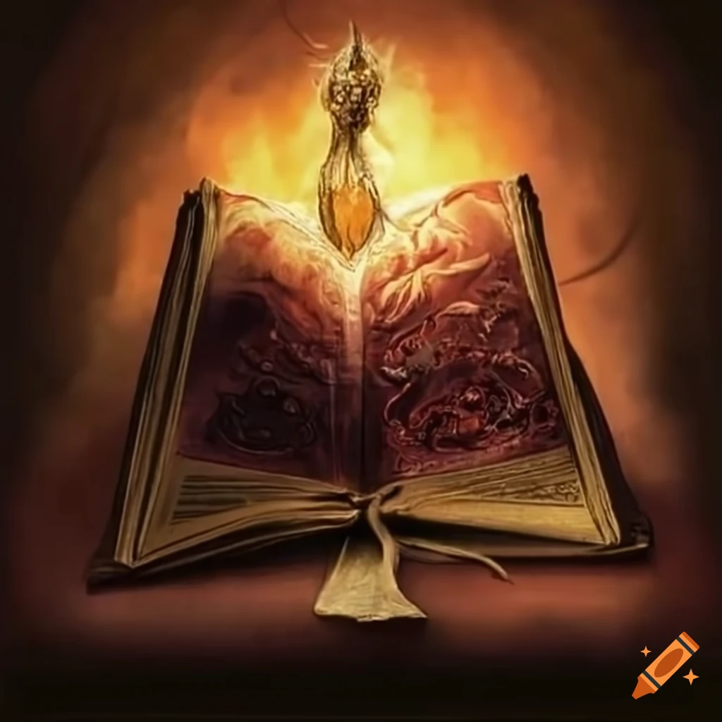 Elder book of spells on Craiyon