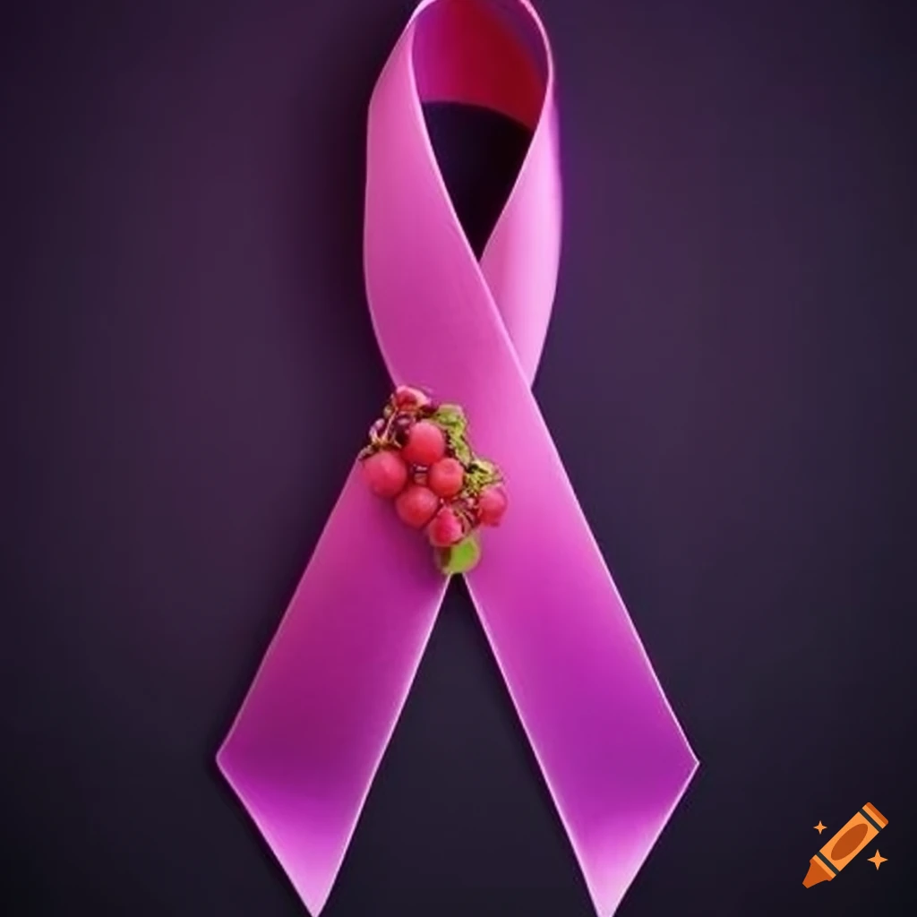 Grape survivor awareness ribbon on Craiyon