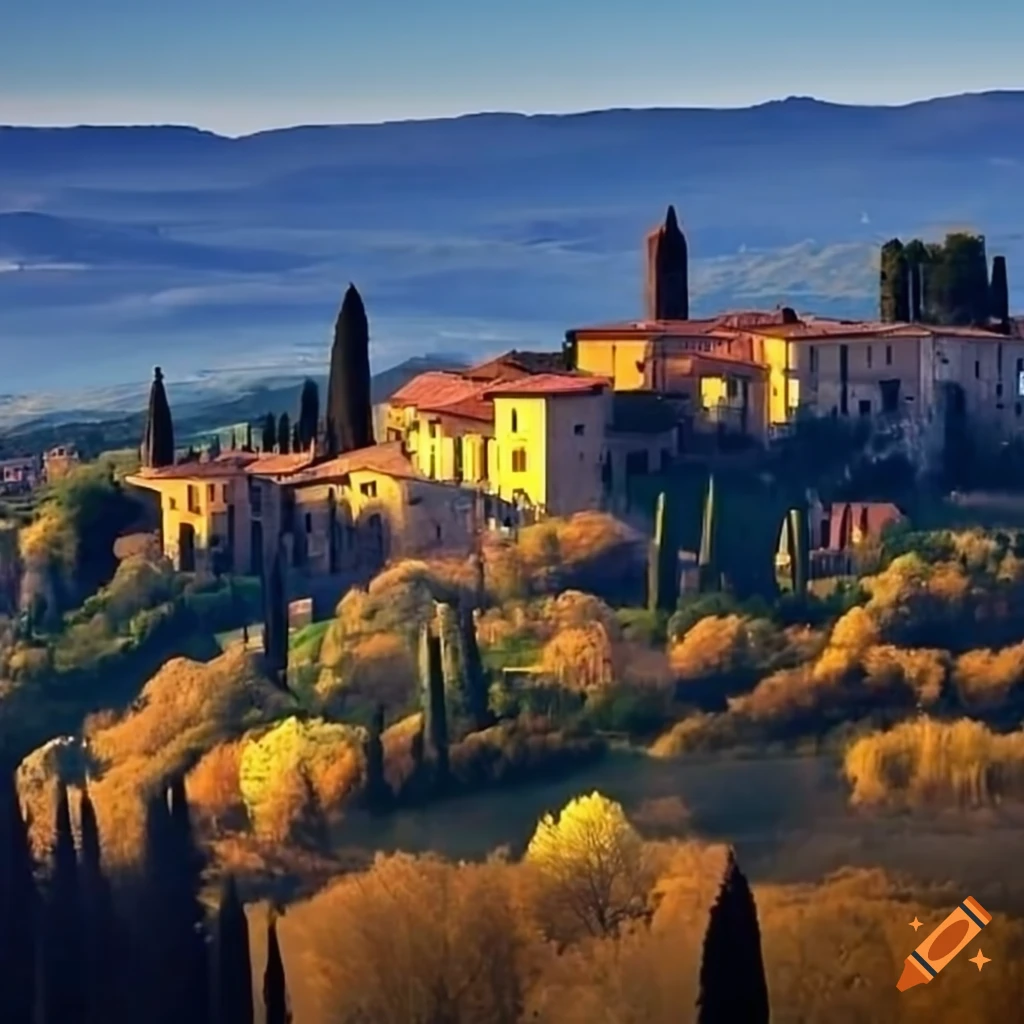 Italy tuscany landscape on Craiyon