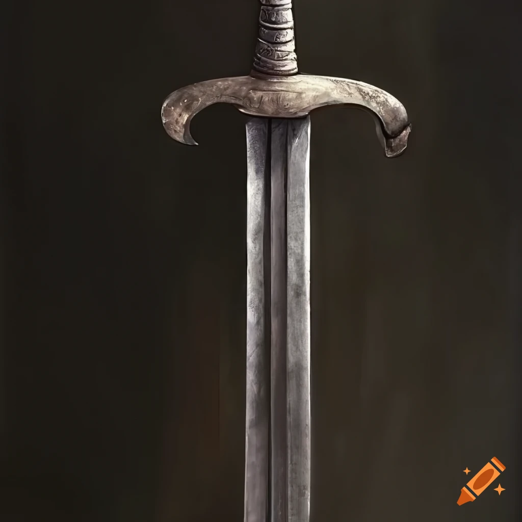 Medieval sword crafted from shadows on Craiyon