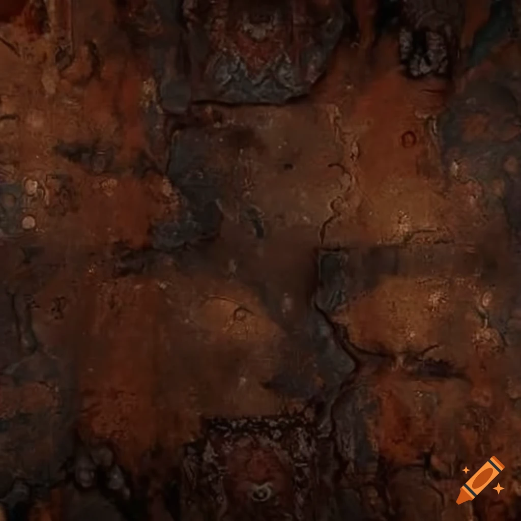 Dark rust floor on Craiyon