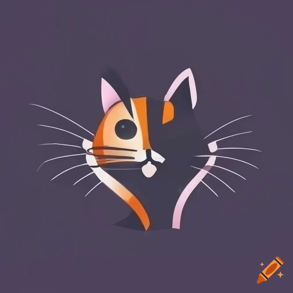 Cat logo on Craiyon