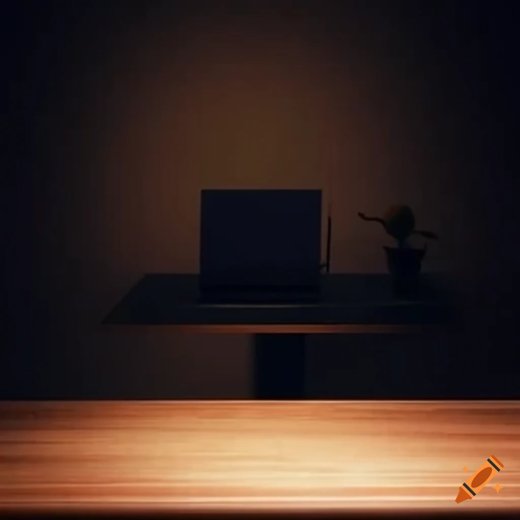 Table extending into the distance on Craiyon