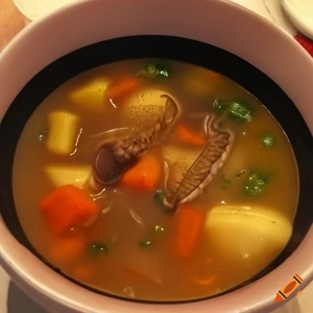 Fly in soup on Craiyon